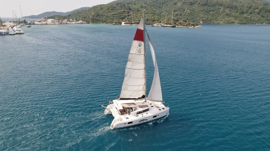 Lagoon 421 for catamaran charter in Marmaris in Turkey